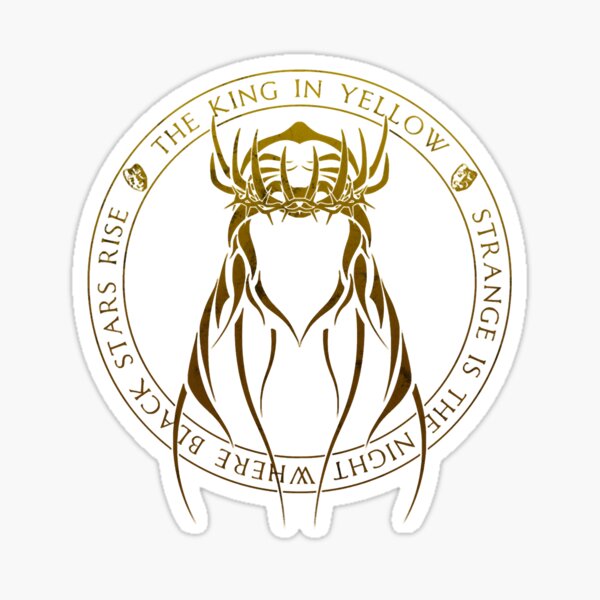 "The King in Yellow Sigil (yellow sign)" Sticker for Sale by ...