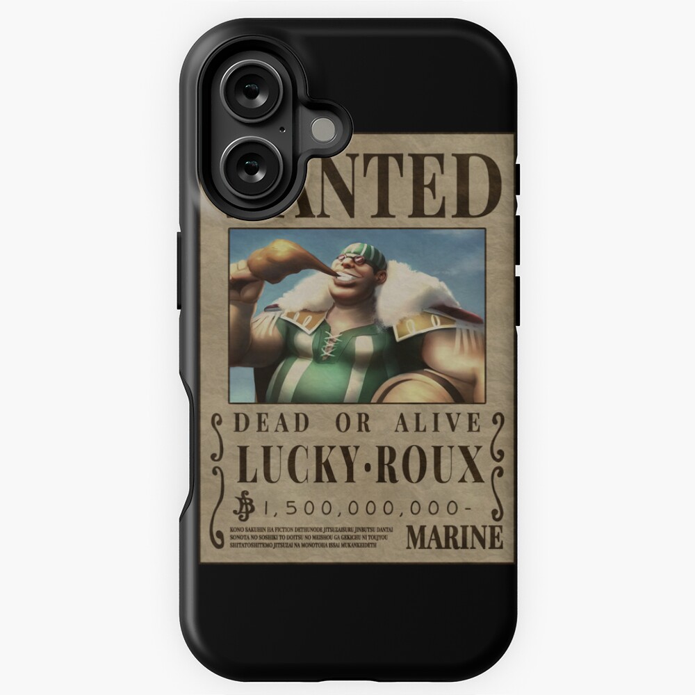"One Piece Lucky Roux Wanted Lucky Roo wanted poster" Poster for Sale ...