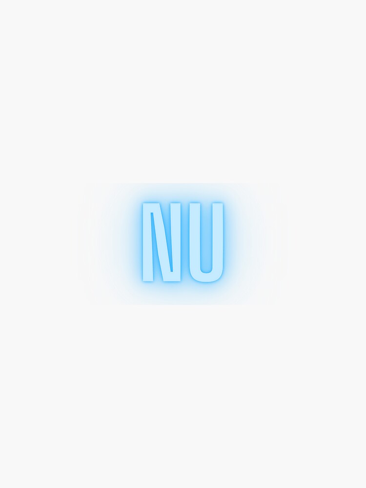 "nu sticker" Sticker for Sale by dormsanddoodles | Redbubble