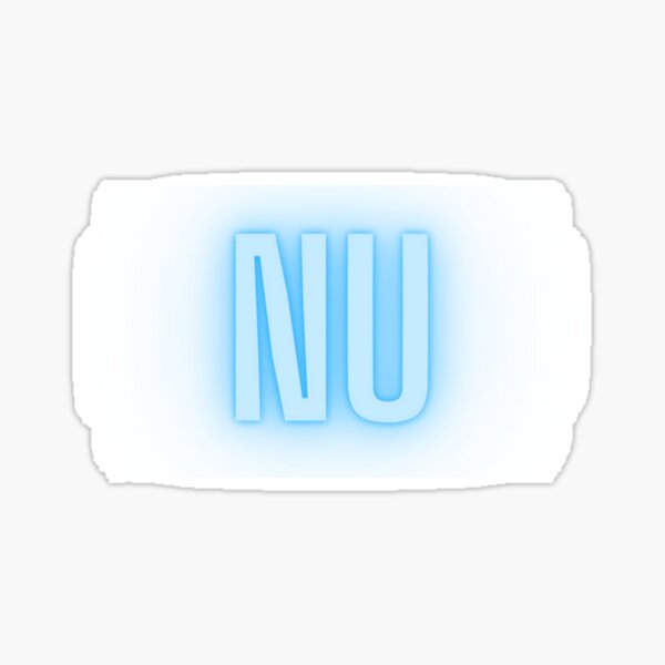 "nu sticker" Sticker for Sale by dormsanddoodles | Redbubble