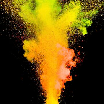 "Explosion of colorful powder" Sticker for Sale by Ball-and-Match ...