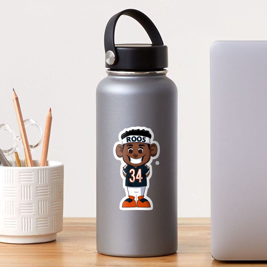 "Walter Payton Cartoon" Sticker for Sale by bulldog2171 | Redbubble