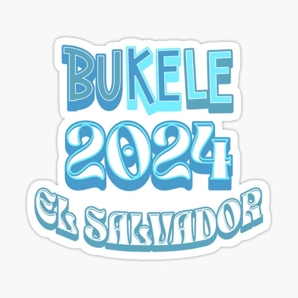 "Blue Nayib Bukele Reelección 2024 Design- Classic T-shirt" Sticker for ...