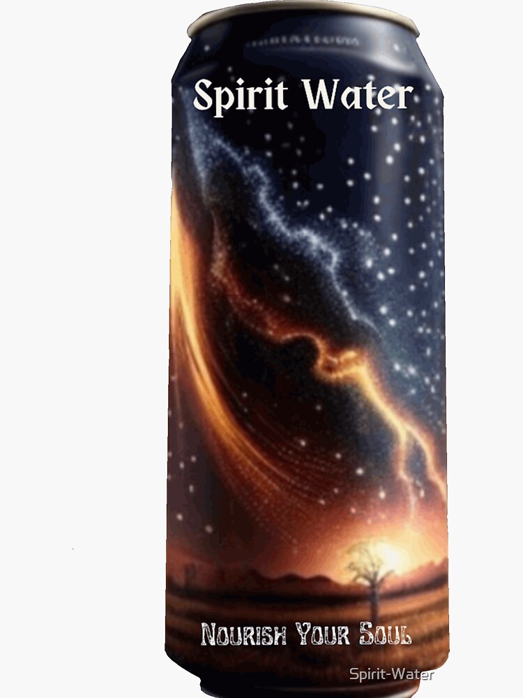 "Spirit Water Can Design " Sticker for Sale by Spirit-Water | Redbubble