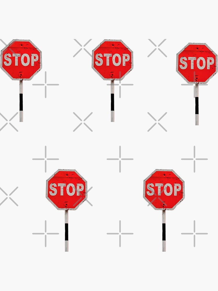 "Stop Sign Sticker Pack" Sticker for Sale by StylizedExpress | Redbubble