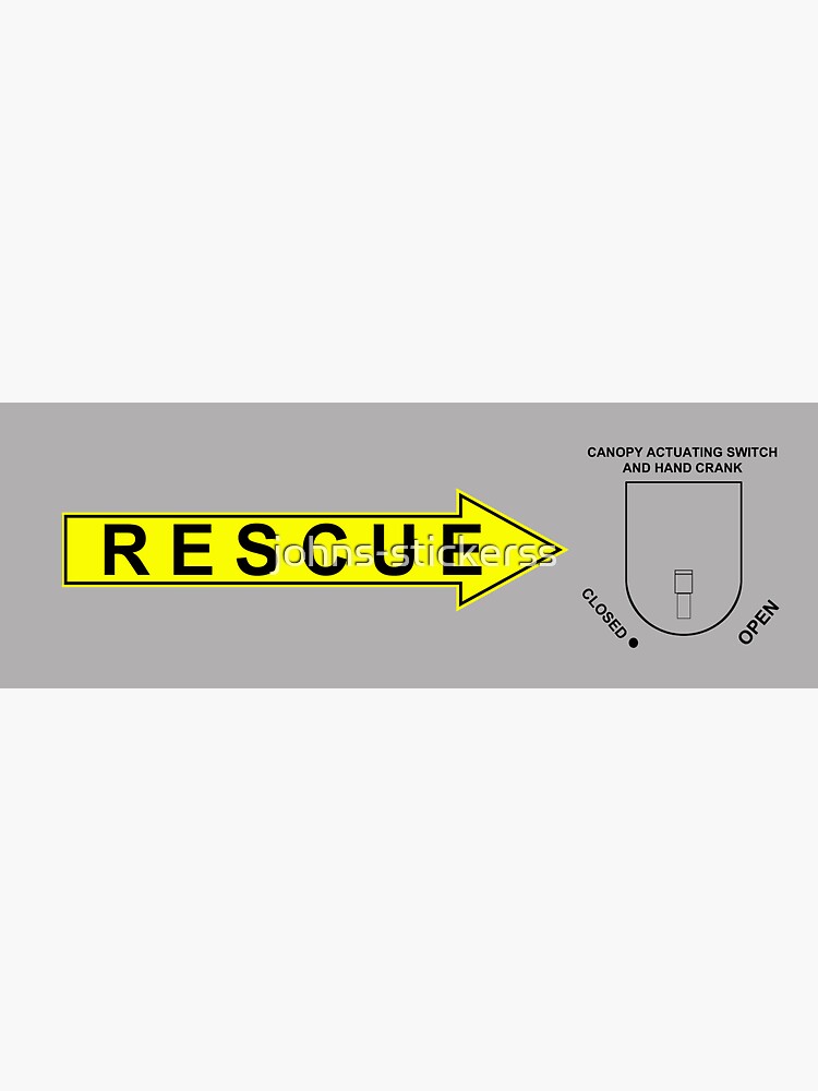 "Rescue Warning Fighter Jet Cockpit Side - Canopy Switch Plane Air ...