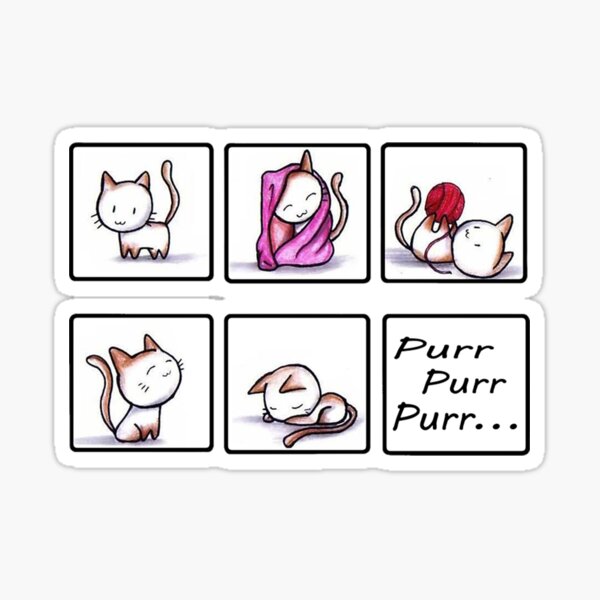 "Soft Kitty, Warm Kitty" Sticker for Sale by ClothingBarbPa | Redbubble