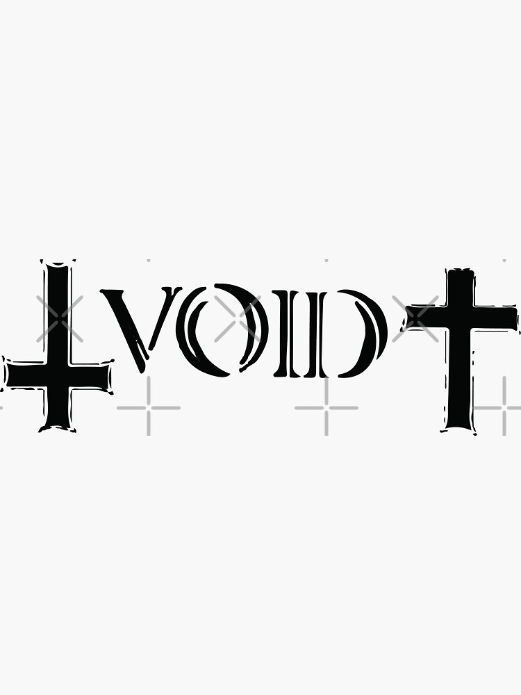 "Void Band Logo Side B" Sticker for Sale by NoizeandLight | Redbubble