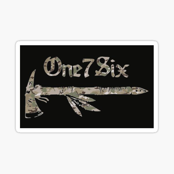 "One7Six Multicam Sticker" Sticker for Sale by CPProjects | Redbubble