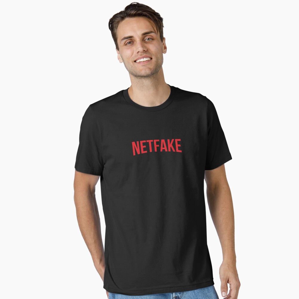 "NETFAKE" Sticker for Sale by somestudio | Redbubble