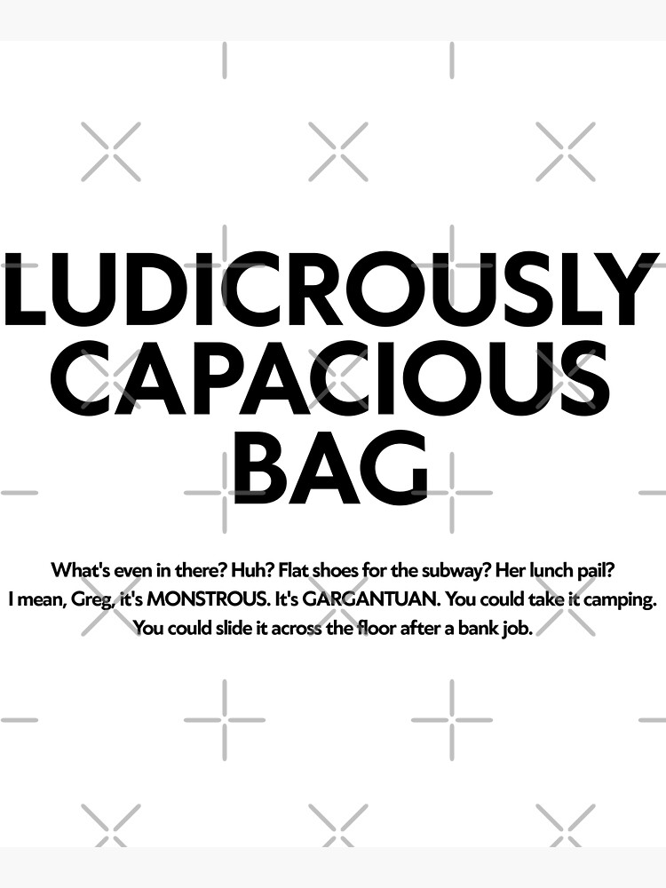 "Ludicrously Capacious Bag" Tote Bag for Sale by Whitecat266 | Redbubble