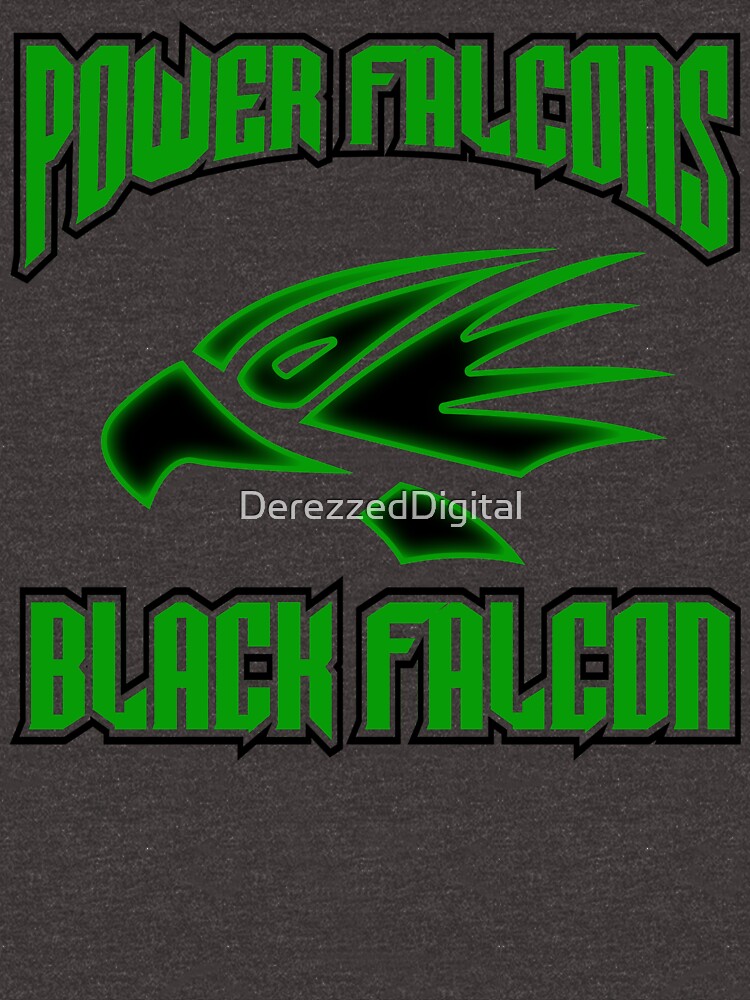 "Power falcons "black"" T-shirt by DerezzedDigital | Redbubble | power ...