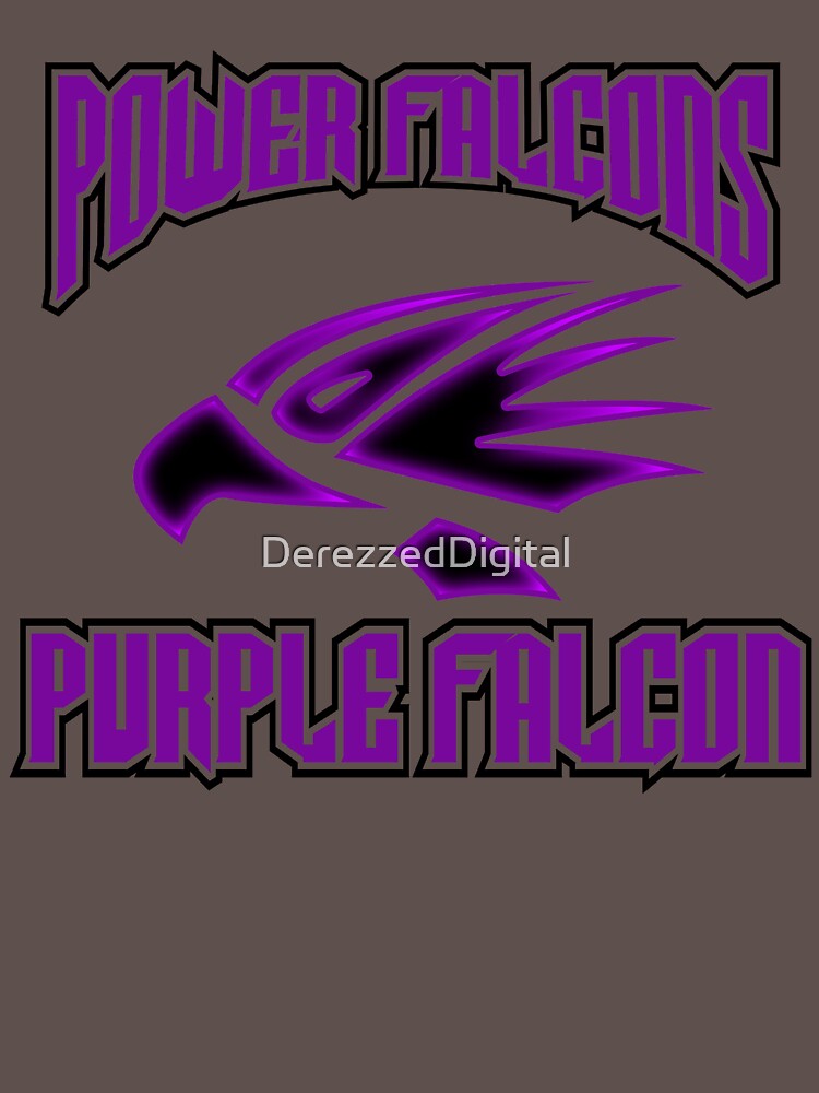 "power falcons "purple"" T-shirt for Sale by DerezzedDigital ...