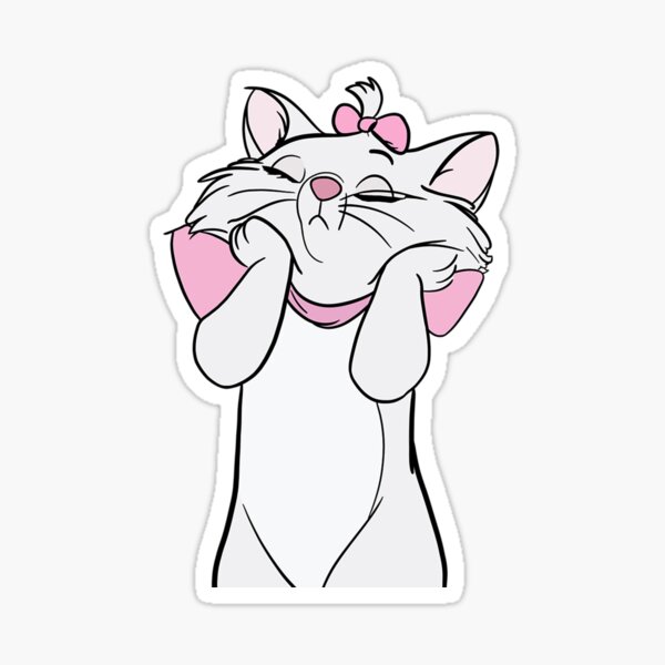 "Sassy Marie Aristocats" Sticker for Sale by HowardGiggleArt | Redbubble