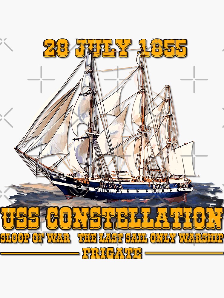 "USS Constellation Frigate 1984" Sticker for Sale by comancha | Redbubble