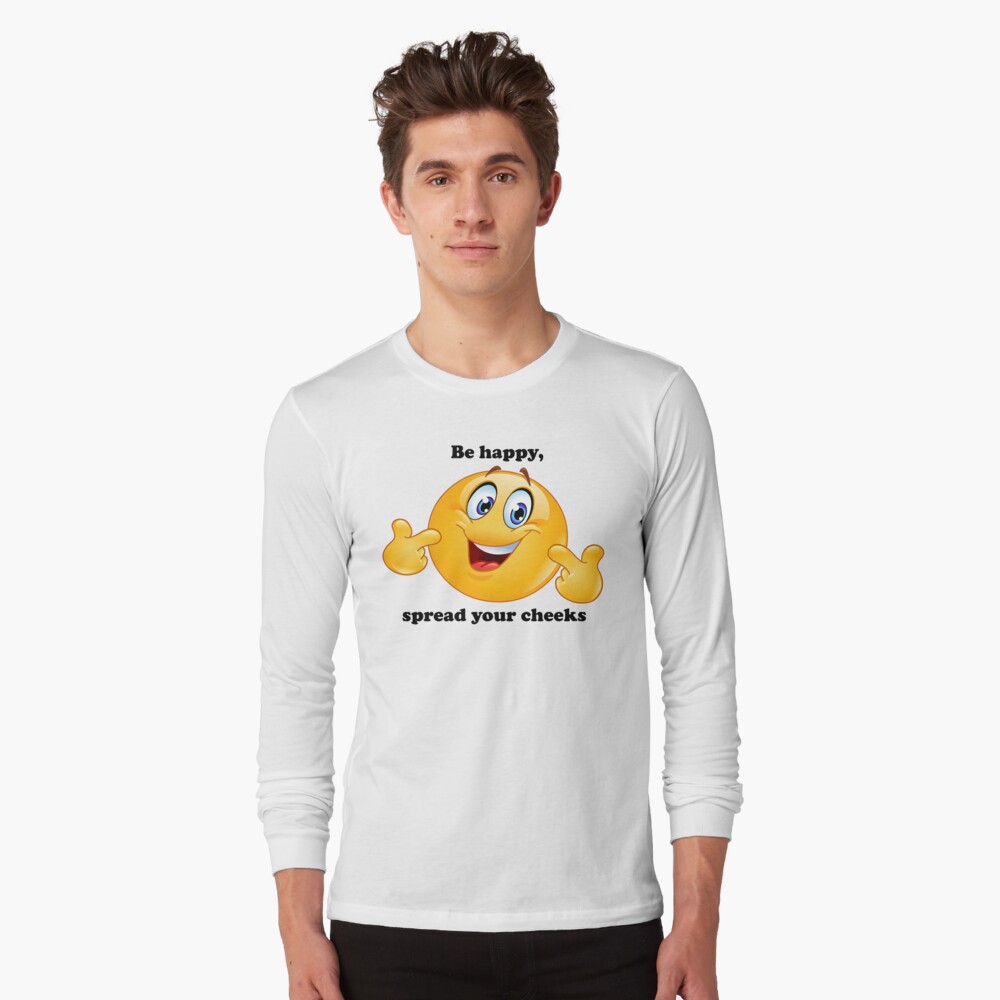 "Be happy, spread your cheeks" Sticker for Sale by Zetar | Redbubble