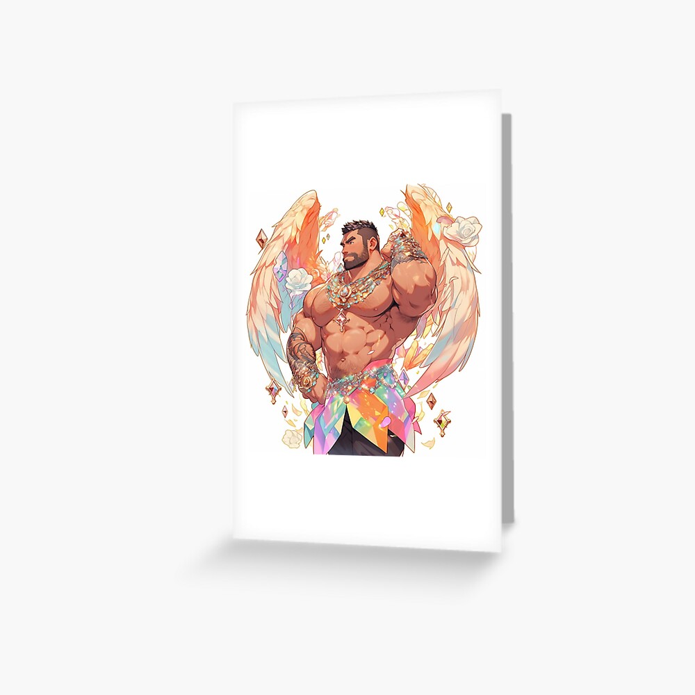 "Beefy Bara Pride Angel" Sticker for Sale by finalmantasy | Redbubble