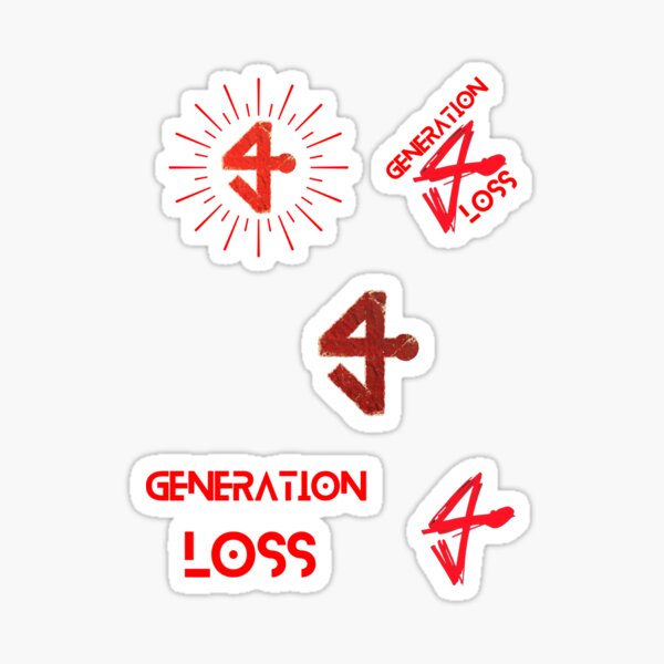 "Generation loss series" Sticker for Sale by teeleaks | Redbubble