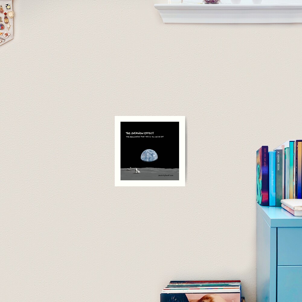 "The Overview Effect" Sticker for Sale by sketchplanator | Redbubble