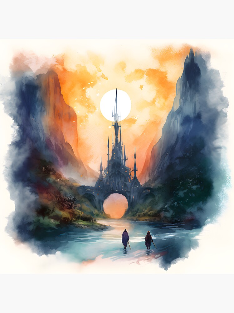 "Rivendell" Sticker for Sale by mid-earth-daily | Redbubble