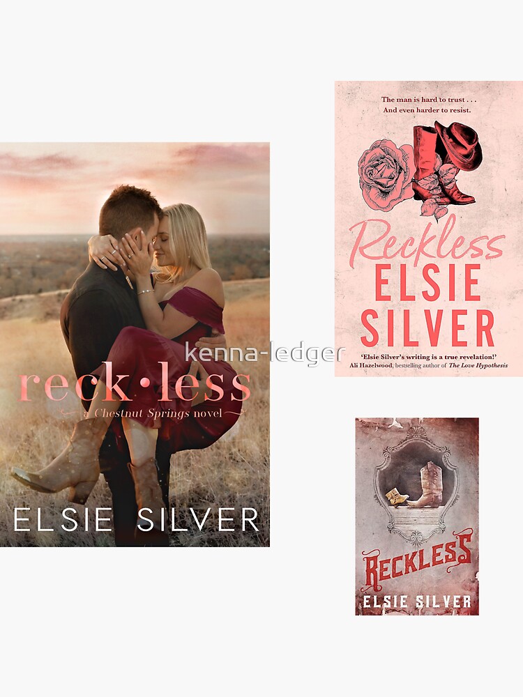 "reckless by Elsie Silver book sticker " Sticker for Sale by kenna ...