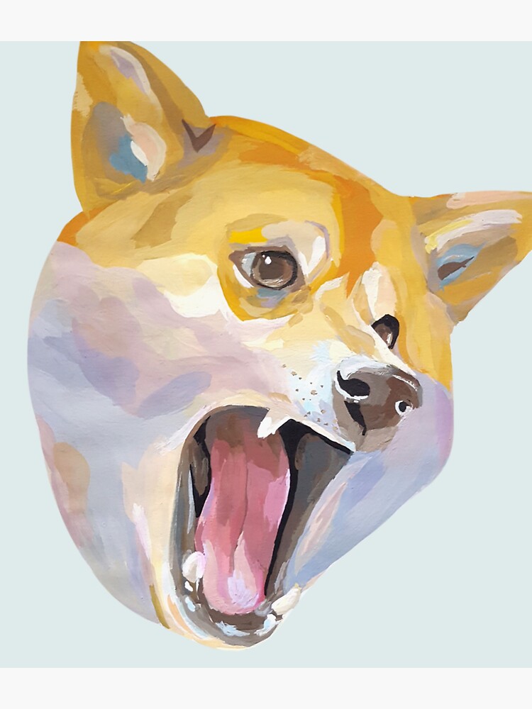 "Angry Doge Shiba Inu" Sticker for Sale by ulalalol | Redbubble