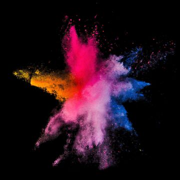 "Explosion of colorful powder" Sticker for Sale by Ball-and-Match ...
