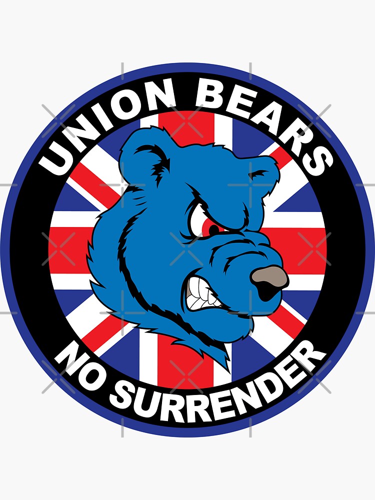 "Union Bears - Ultras Rangers" Sticker for Sale by AZGallery | Redbubble