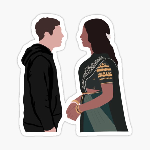 "Devi & Ben" Sticker for Sale by cranberryrose22 | Redbubble