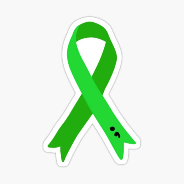 "Mental Health Awareness Ribbon" Sticker for Sale by jordan607 | Redbubble