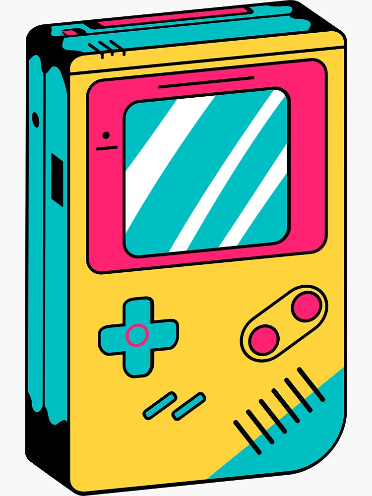"Retro Game Console" Sticker for Sale by IvekDesigns | Redbubble