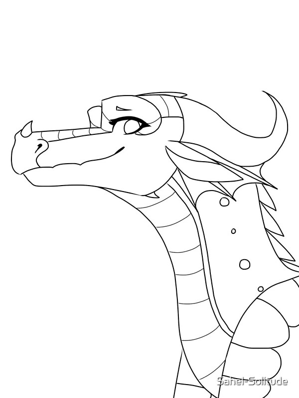 "Color-It-In RainWing" by Sahel-Solitude | Redbubble