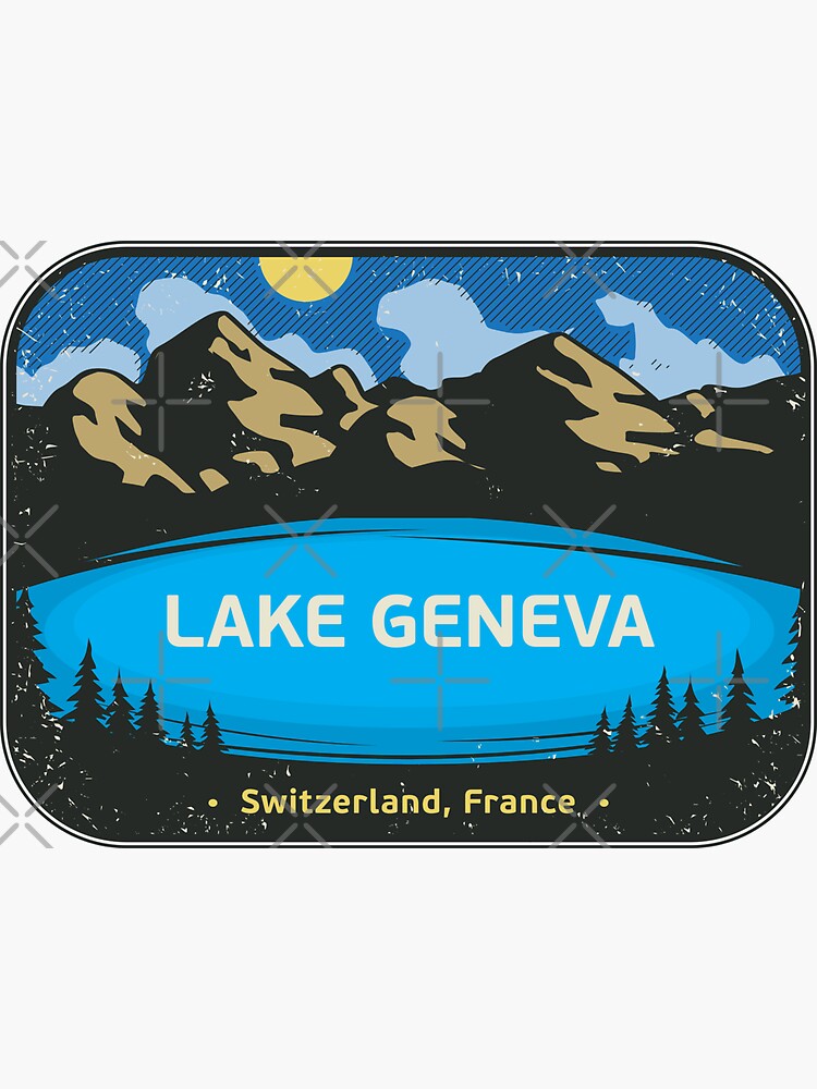 "Lake Geneva" Sticker for Sale by studio838 | Redbubble