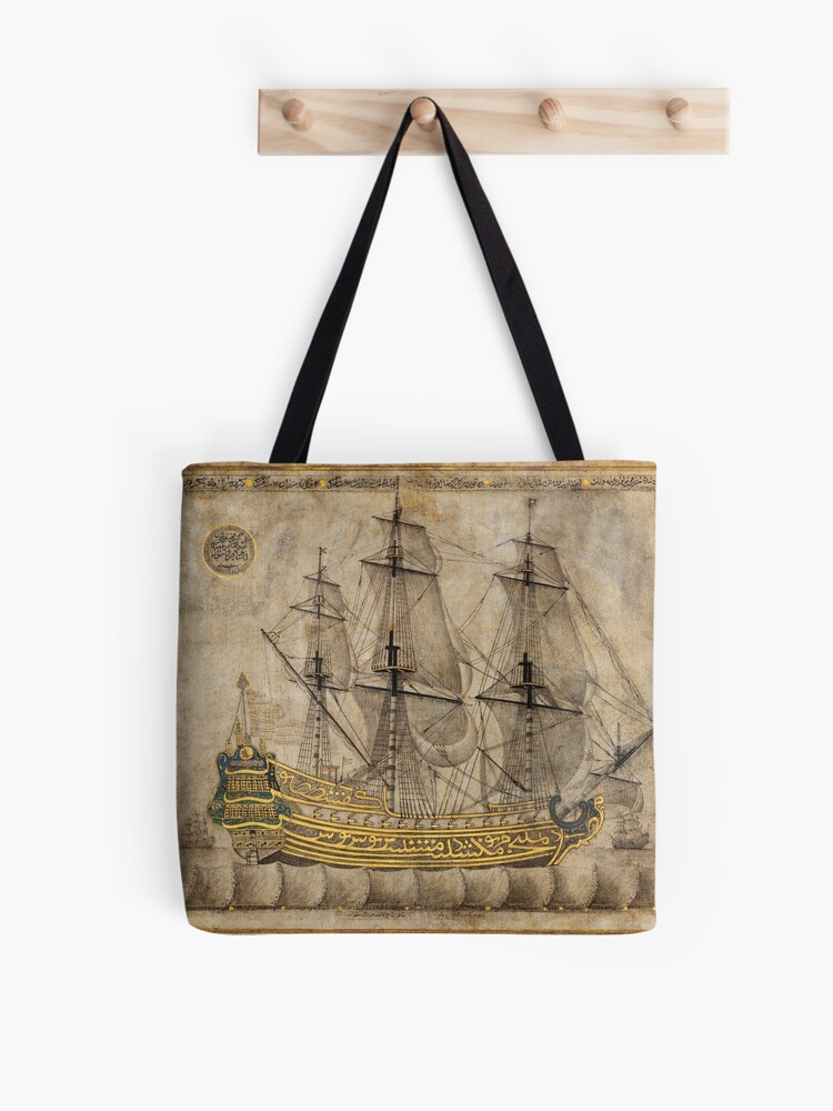"Calligraphic Galleon, Abd al-Qadir Hisari" Tote Bag for Sale by Vintagenaut | Redbubble