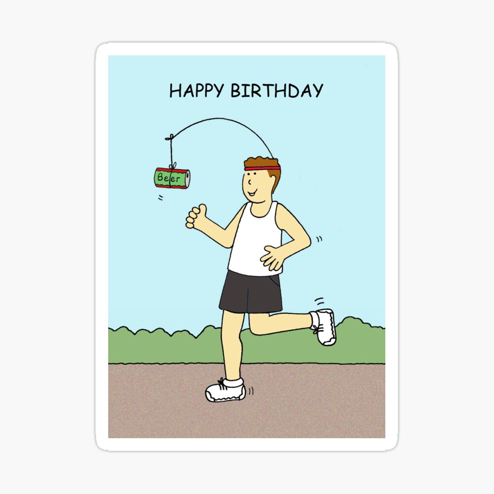 Marathon Birthday Memes Car Side Mirror Shows Cake Running Behind Car: