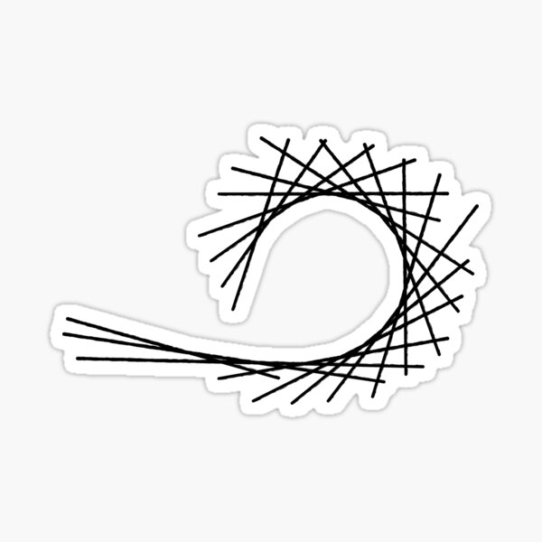 "plane curve" Sticker for Sale by HartGraphics | Redbubble