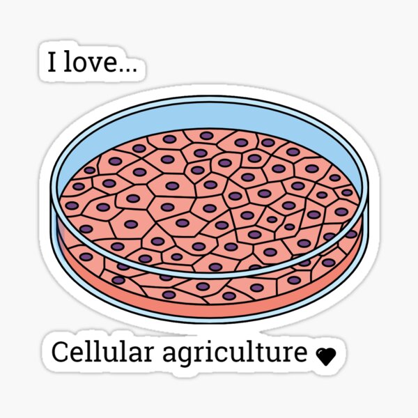 "Cellular agriculture" Sticker for Sale by Witty-Biotech | Redbubble