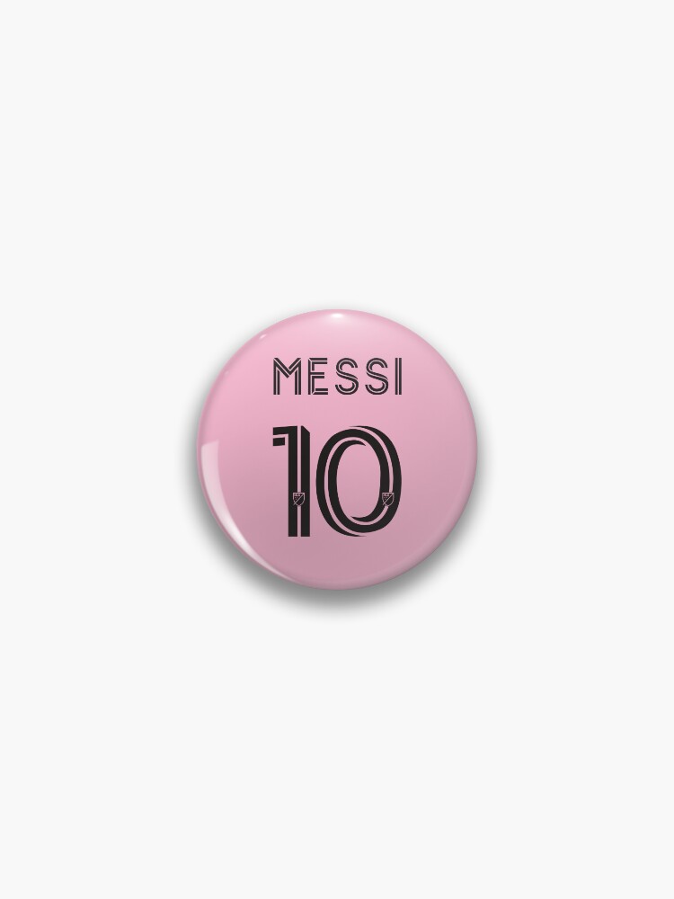 "Messi Inter Miami Pink Unofficial Merch" Pin for Sale by bArtme ...