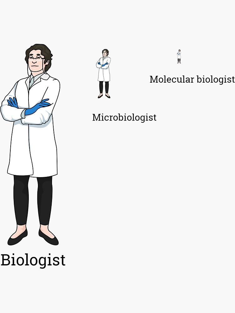 "Molecular biologist meme" Sticker for Sale by Witty-Biotech | Redbubble