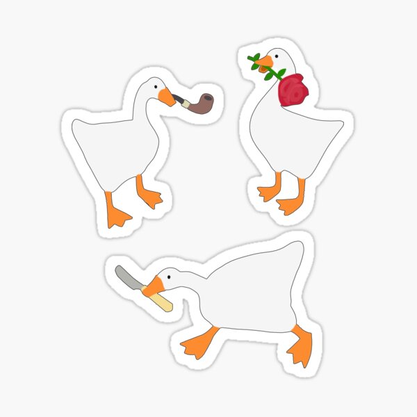 "Collection Untitled Goose Game" Sticker for Sale by FanFoxy | Redbubble