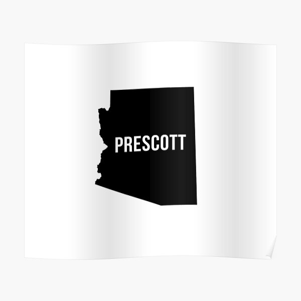 "Prescott, Arizona Silhouette" Poster by CartoCreative | Redbubble