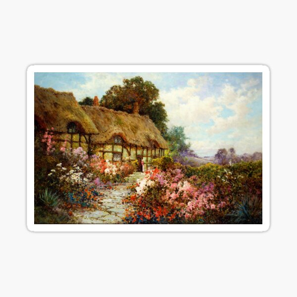"Country Cottage" Sticker for Sale by LadybellVintage | Redbubble