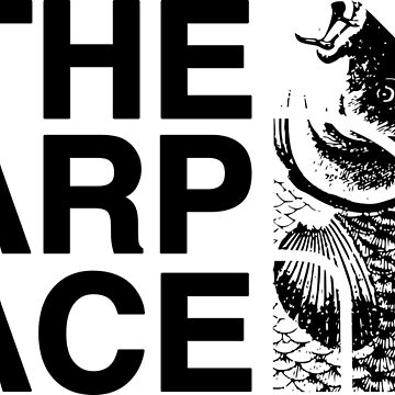 "The Carp Face - Black" Sticker for Sale by FishDifferent | Redbubble