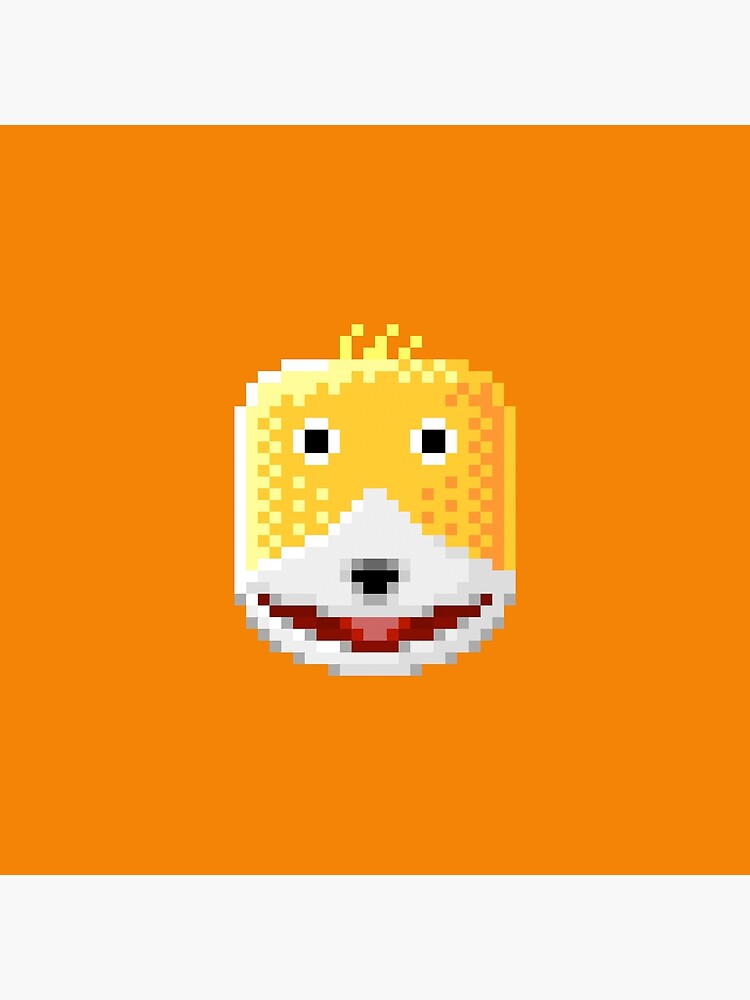 "Flat Yellow Puppet Character 8-Bit Pixel Art" Metal Print for Sale by ...