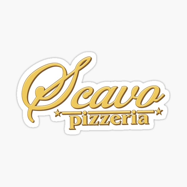 "Scavo Pizzeria " Sticker for Sale by SlurpDunk | Redbubble