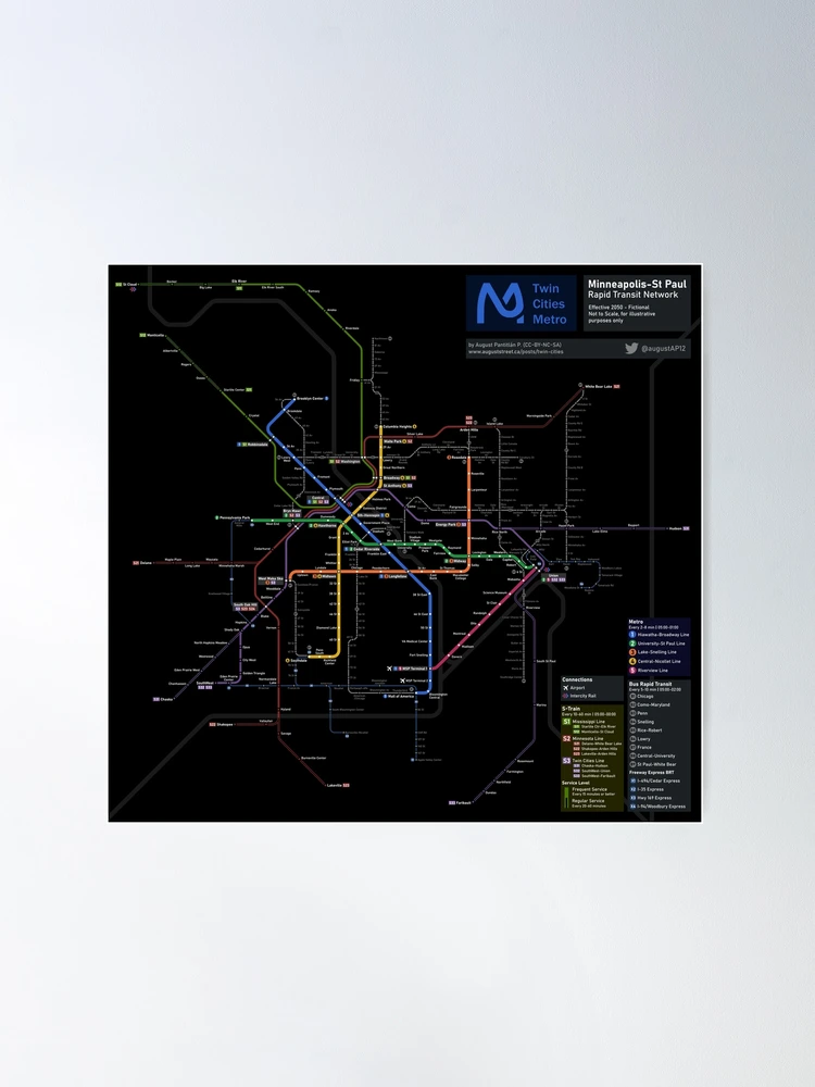 Minneapolis Public Transit Map
