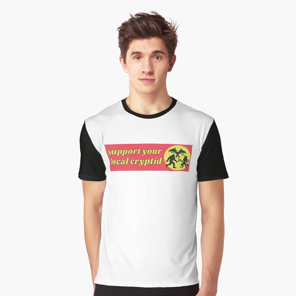 "support your local cryptid, Cryptozoology Funny Cute Bumper" Sticker ...