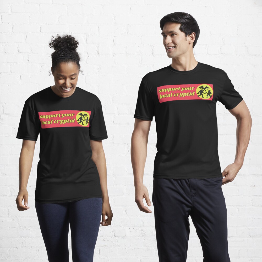 "support your local cryptid, Cryptozoology Funny Cute Bumper" Sticker ...