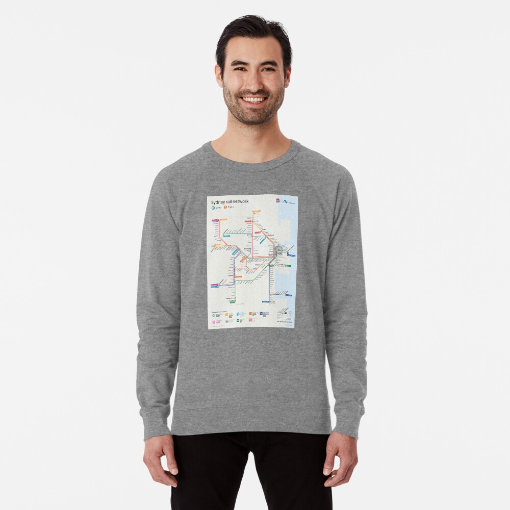 "Sydney Trains Map " Sticker for Sale by woodenorigami | Redbubble