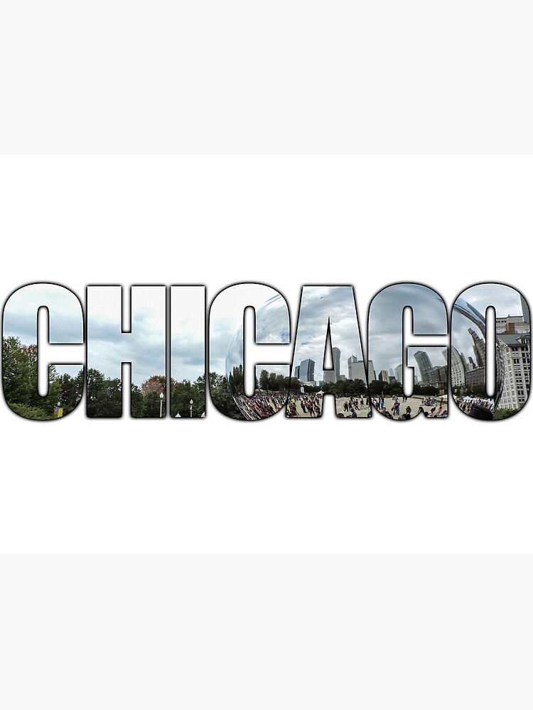 "Chicago - Word Art" Photographic Print by bazille | Redbubble